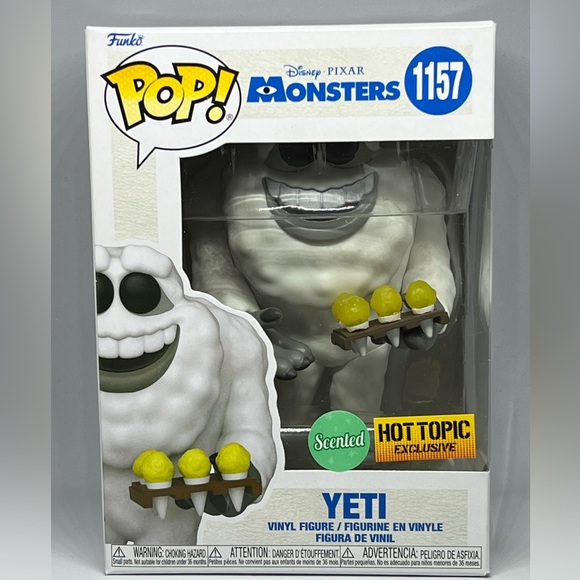 Funko | Toys | Funko Pop Disney Pixar Monsters Yeti 157 Scented Hot ...